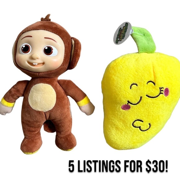 Toys | Cocomelon Jj Plush Costume Monkey Stuffy And New Plush Stuffy ...